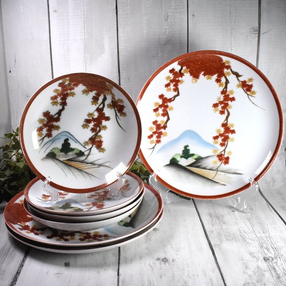 Kutani | Dining | Vintage Kutani 7 Piece Plates Bowls Japanese ...